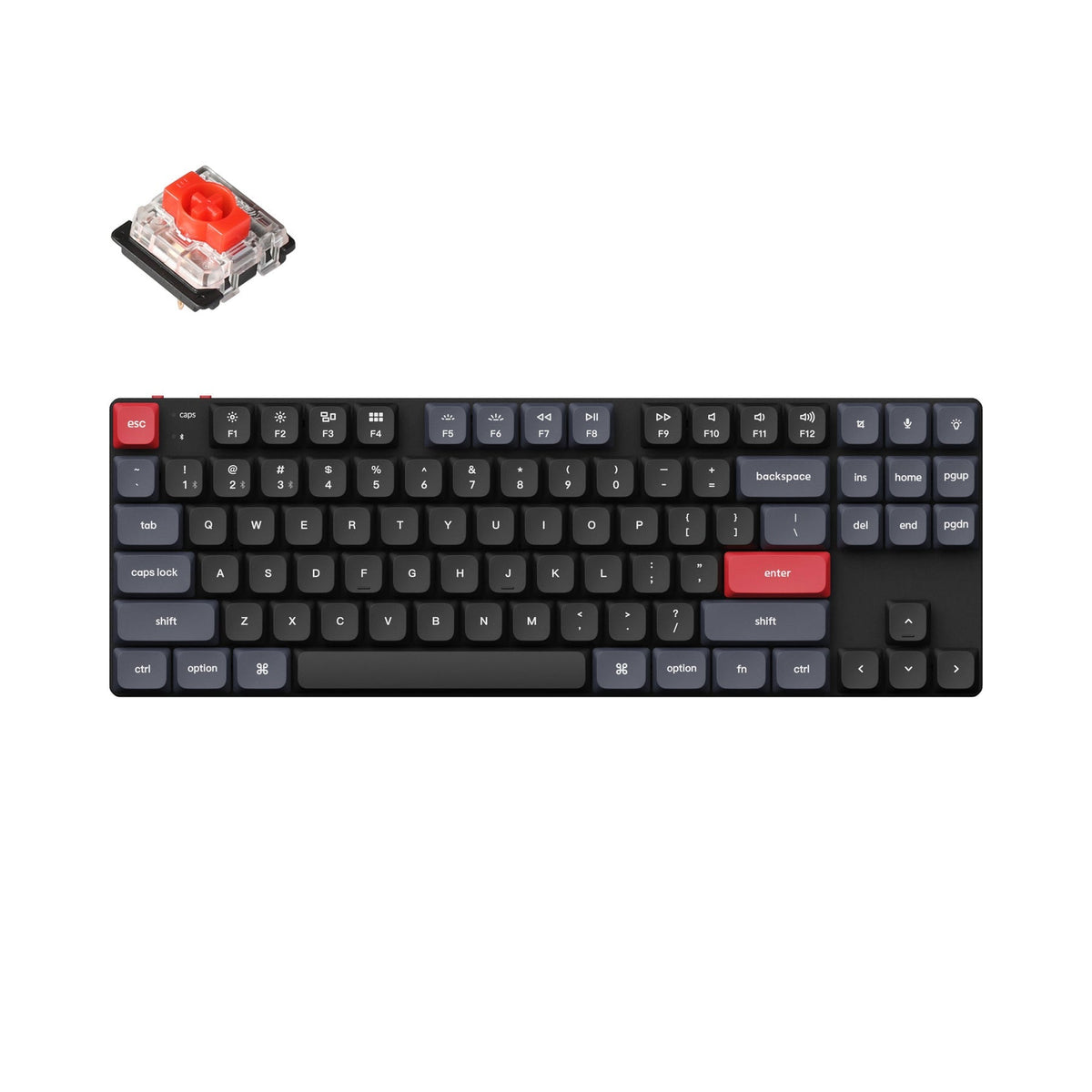 Keychron K1 Pro QMK/VIA Wireless Custom Mechanical Keyboard (US ANSI L ...