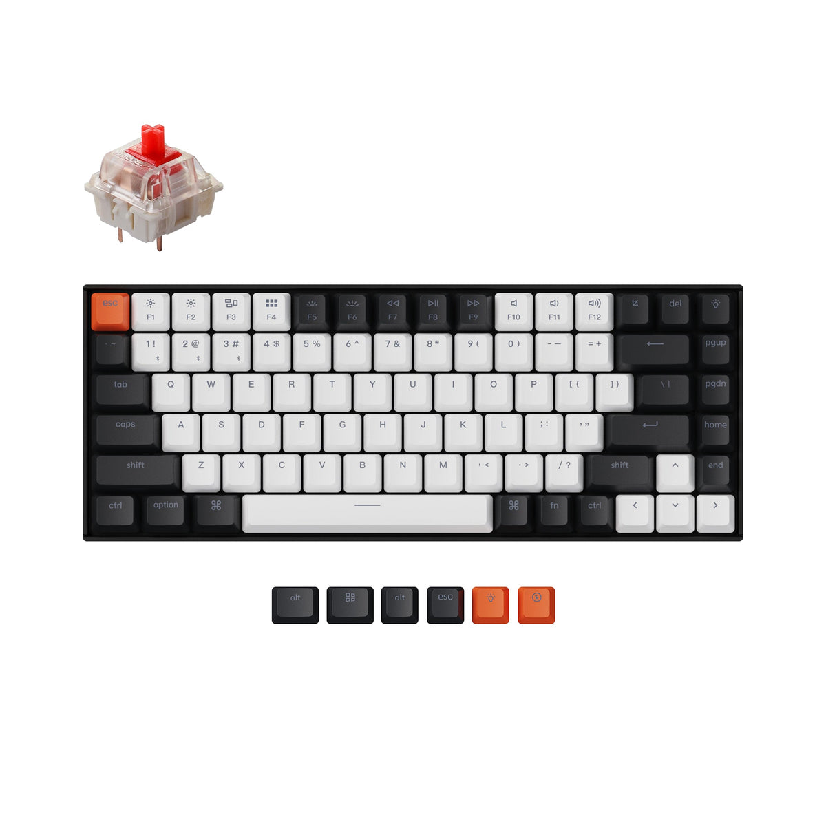 Teclado mecânico sem fio Keychron K2 (hot-swappable) versão 2 (layout ...