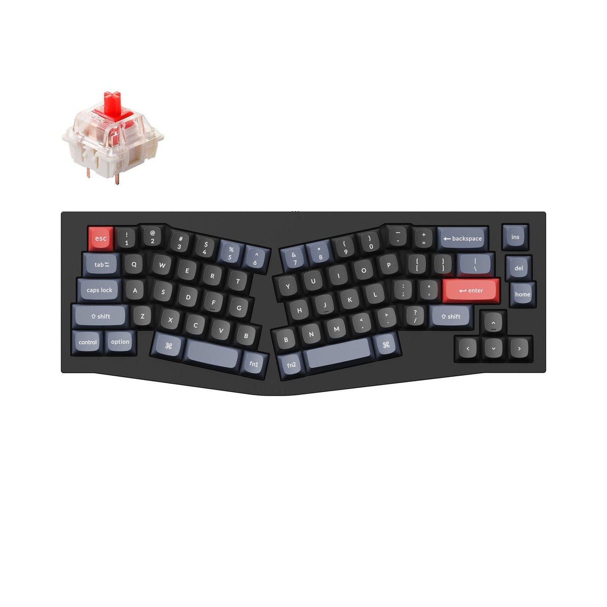 Keychron Q8 (Alice Layout) Teclado mecânico personalizado QMK ...